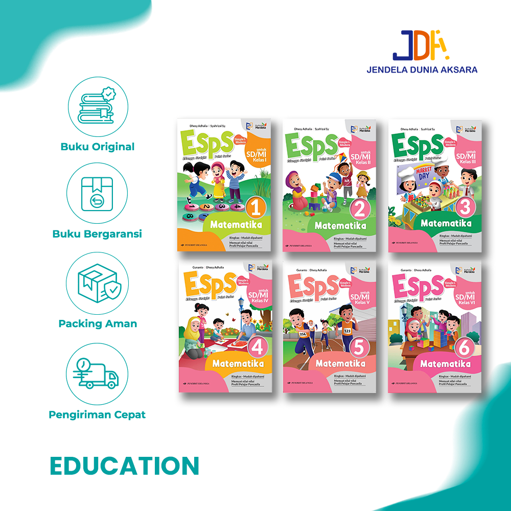 Jual Buku - ESPS Matematika SD/MI Kelas 1, 2, 3, 4, 5, 6 Kurikulum Merdeka - Erlangga | Shopee ...