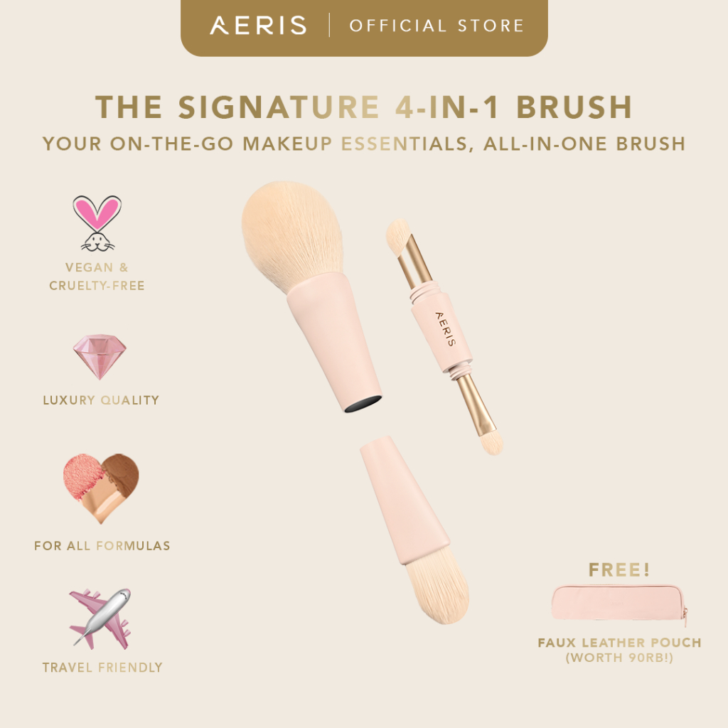 Jual Aeris Beauté The Signature 4-In-1 Brush | Alat Make Up Kuas Rias ...