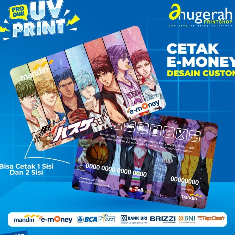 Jual Cetak Kartu ID Card E-Money / Flazz / Brizzi 1 Sisi / 2 Sisi UV Print Murah Design Bebas ...