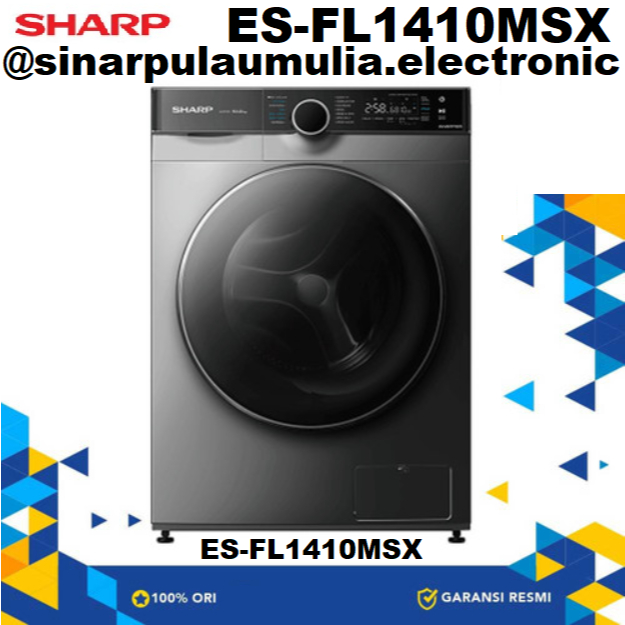 Jual Sharp Mesin Cuci Front Loading 10 KG - ES-FL1410MSX / ES FL ...