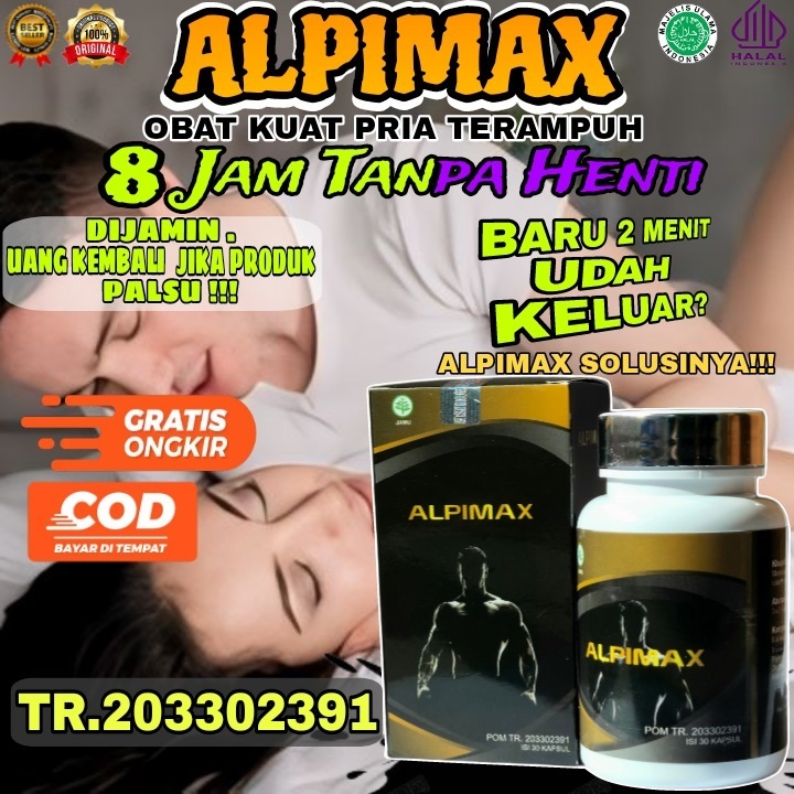 Jual (BPOM)ALPIMAX kapsul penambah stamina pria TAHAN LAMA | Shopee ...