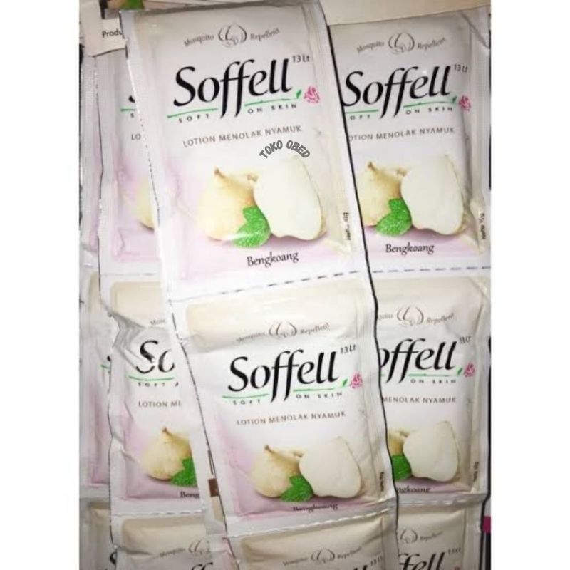 Jual Soffel Lotion Menolak Nyamuk 1 Renceng isi 10 sachet | Shopee ...