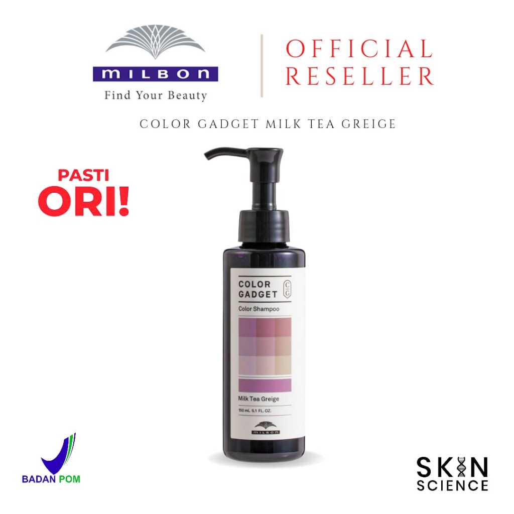 Jual Milbon Color Gadget Color Milk Tea Greige Shampoo 150ml | Shopee ...