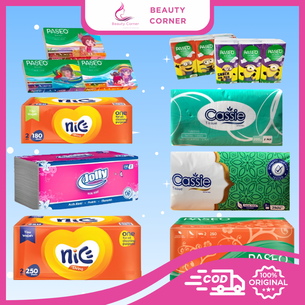 Jual Facial Tissue - Tisu Wajah | Paseo | Nice |Jolly | Shopee Indonesia