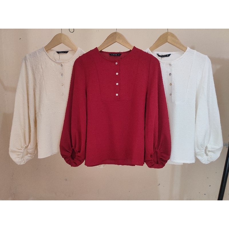 Jual EXECUTIVE BLOUSE WANITA LENGAN PANJANG MODEL BALON ORIGINAL ...