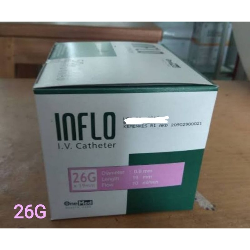Jual Inflo Onemed I.V Catheter 26G (harga perPCS) | Shopee Indonesia