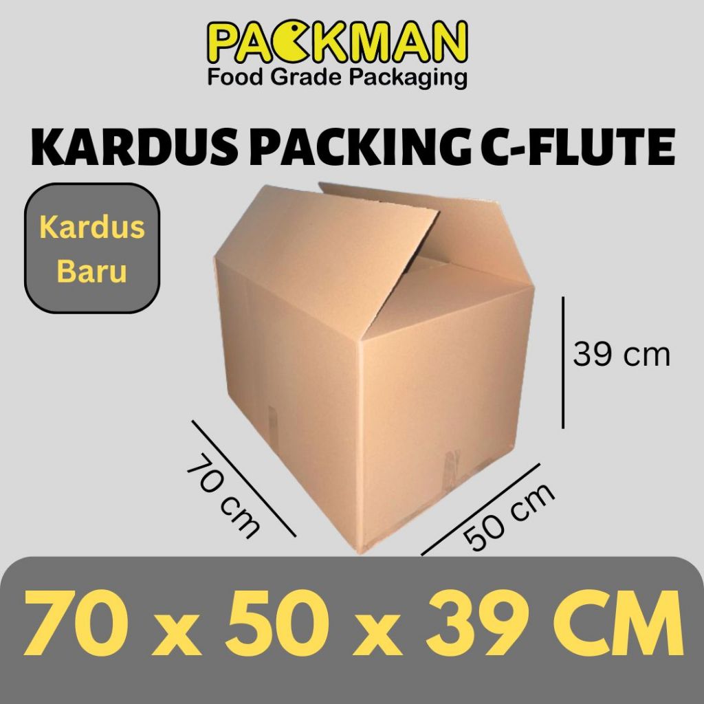 Jual KARDUS PACKING BESAR/JUMBO 70x50x39/ BOX KARTON CORUGATED C-FLUTE ...