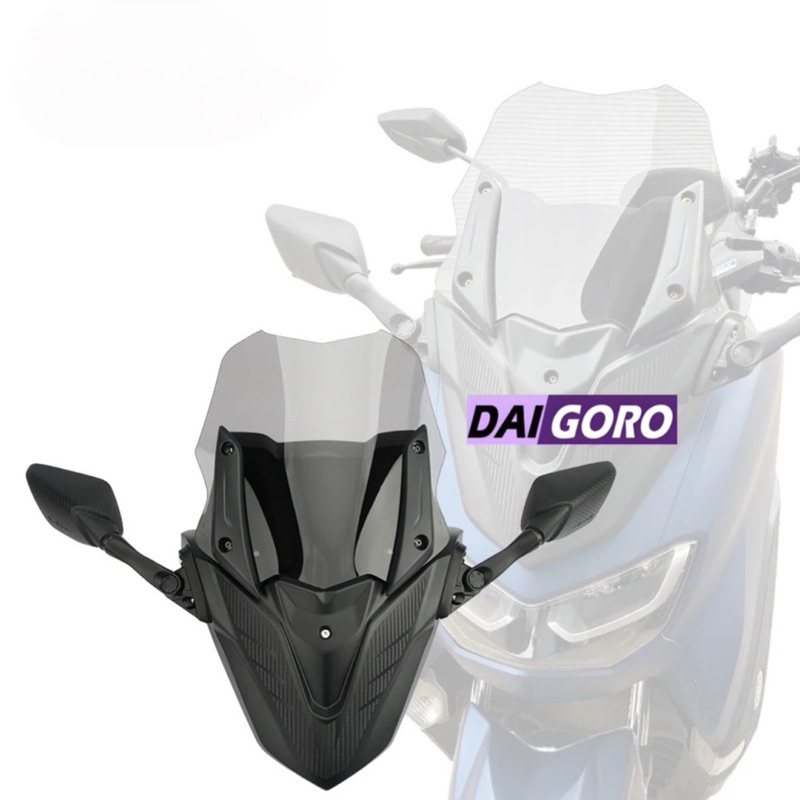 Jual Cover Body Depan / Tameng Depan Nmax New Set Visor Plus Spion ...