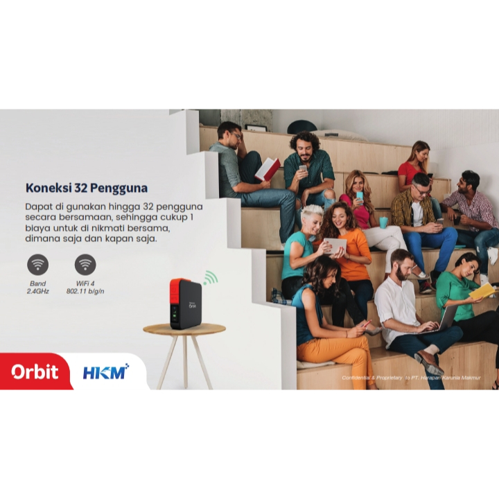 Jual Telkomsel Orbit MiFi N3 HKM M23 Pro Modem WiFi Router 4G Free ...