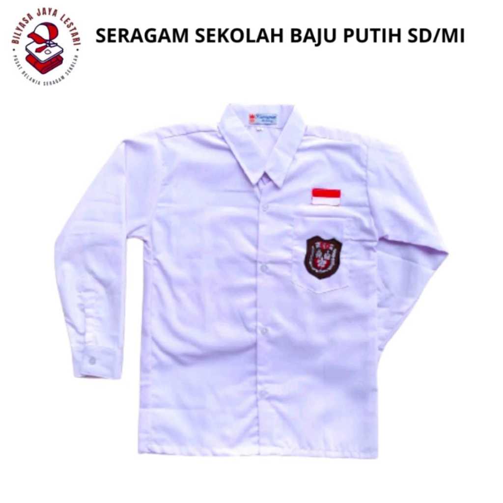 Jual seragam sekolah putih panjang SD SMP SMA kemeja putih sekolah ...