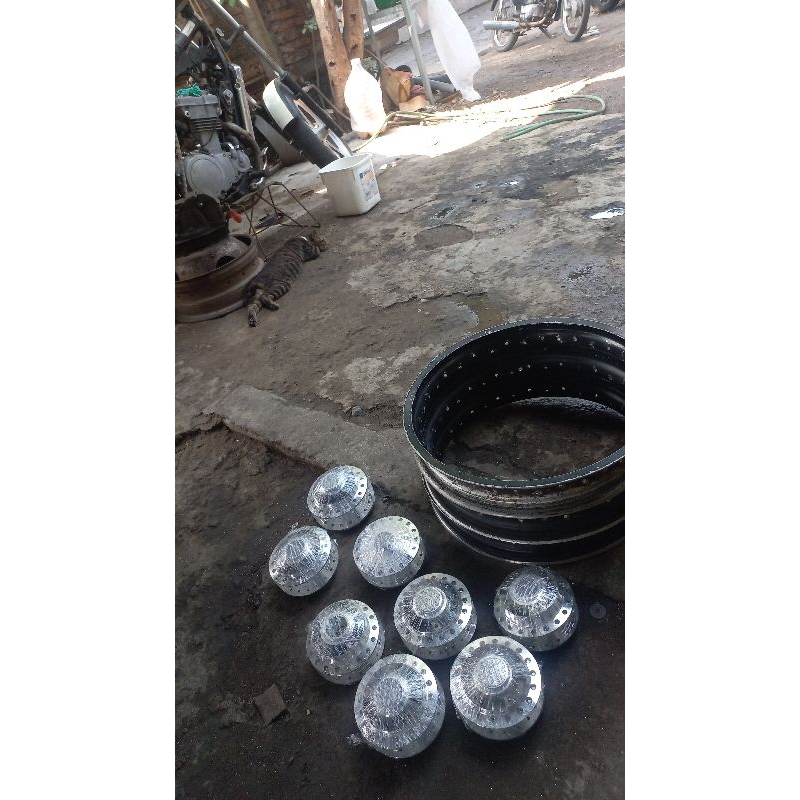 Jual velg rossi ukuran 185 & 215 repaint hitam doff | Shopee Indonesia