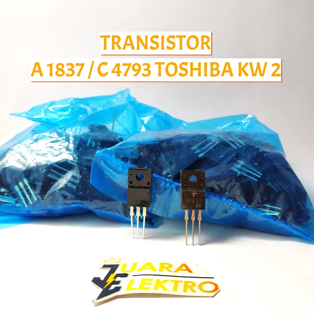 Jual (TR) Transistor A 1837 / C 4793 TOSHIBA (1 SET) | Transistor A1837 ...