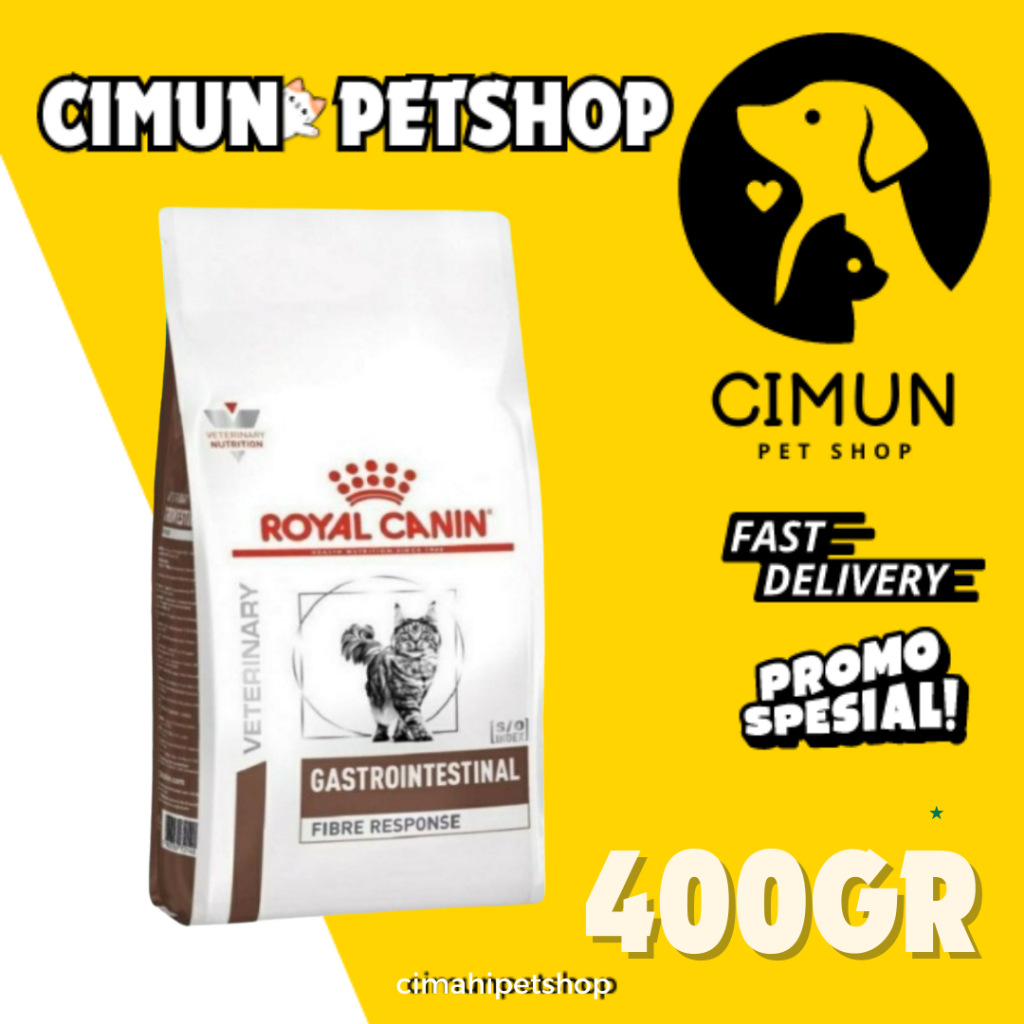 Jual royal canin gastro intestinal fibre response cat 400g | Shopee ...