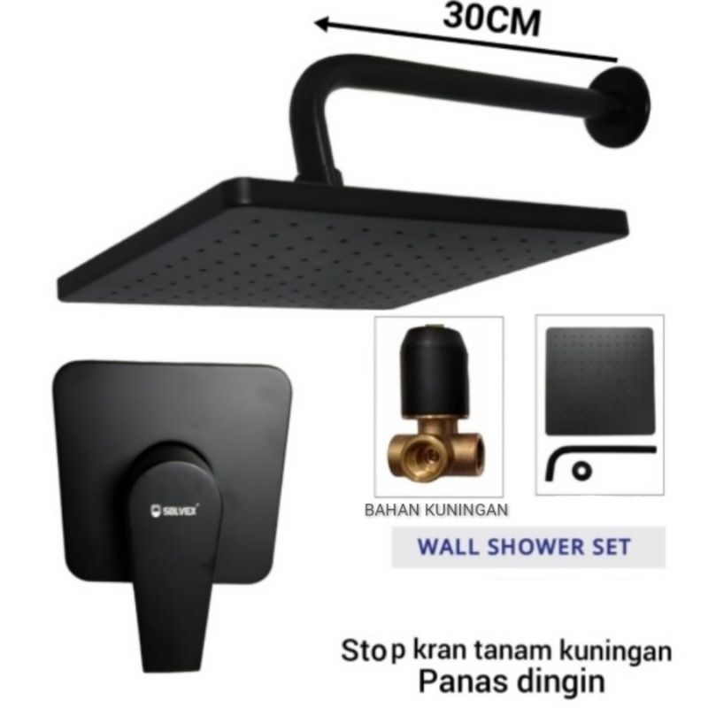 Jual SHOWER TANAM PANAS DINGIN SET KRAN TANAM KUNINGAN/PAKET SHOWER ...