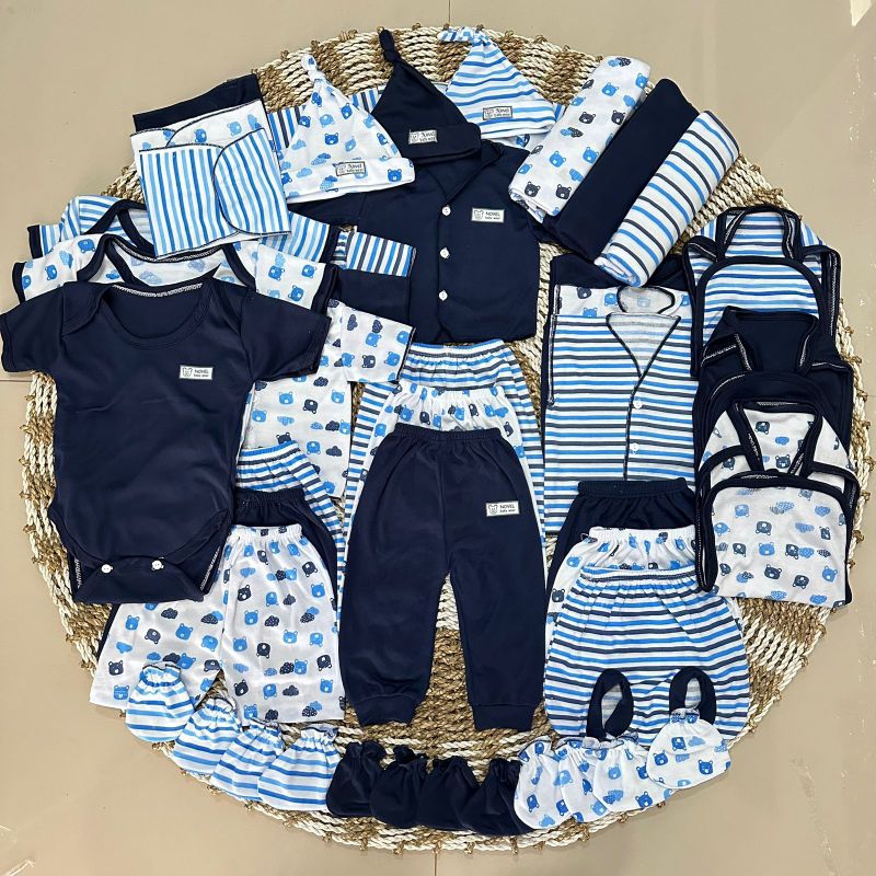 Jual Paket brojol paket perlengkapan bayi baru lahir seri NAVY 48pcs ...