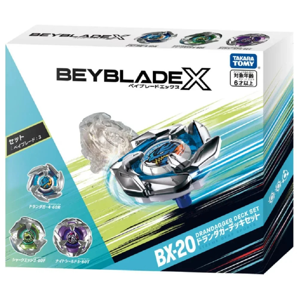 Jual takara tomy Beyblade X BX-20 Dran Dagger deck set mainan gangsing ...