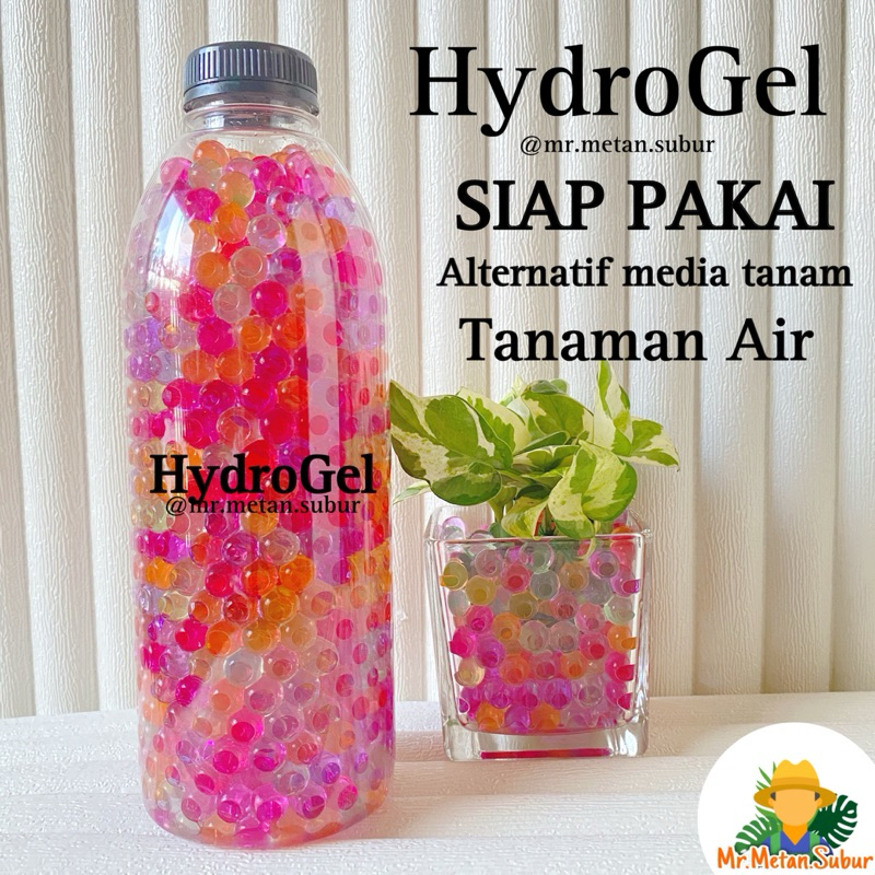 Jual Hydrogel siap pakai 1000 ml ( 1 liter ) alternatif media tanam tanaman air | Shopee Indonesia