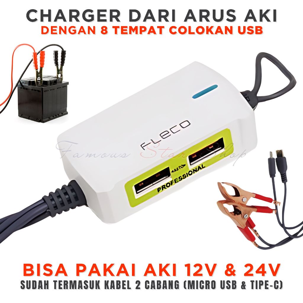 Jual Charger HP Dari Arus Aki Casan HP Dari Aki Motor ZS-80 / Mobil ...