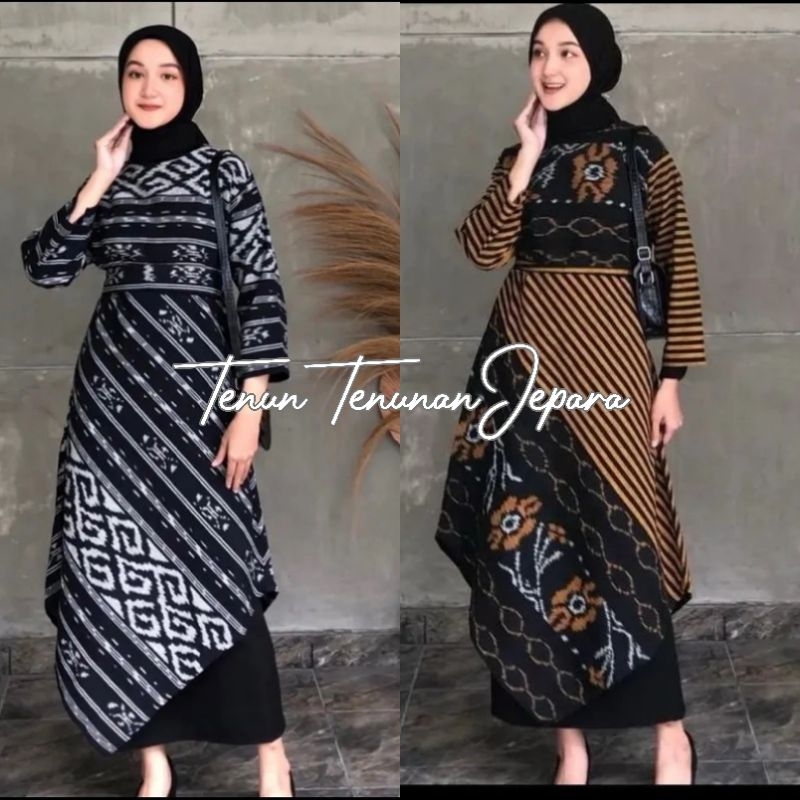Jual Baju dress tenun etnic troso jepara | Shopee Indonesia