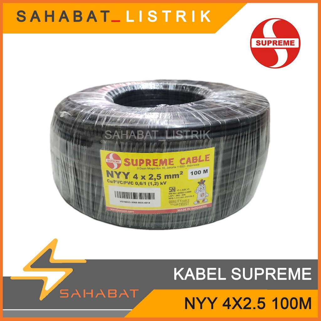 Jual KABEL LISTRIK SUPREME NYY 4X2.5 100M | Shopee Indonesia