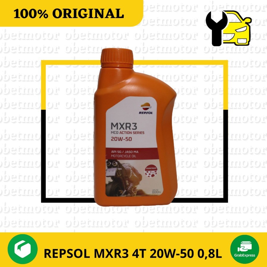 Jual Oli Motor Repsol MXR3 20W-50 800ML Oil Mesin Original | Shopee ...