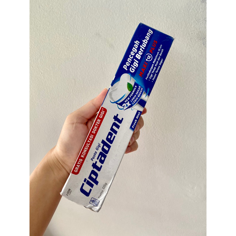 Jual Ciptadent Maxi 12 Plus pencegah Gigi Berlubang 225gr | Shopee ...