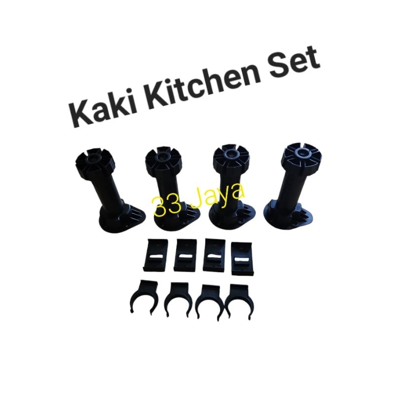 Jual [Per Set=4pcs]Kaki Meja Lemari Kitchen Set Dapur Stabil Adjuster ...