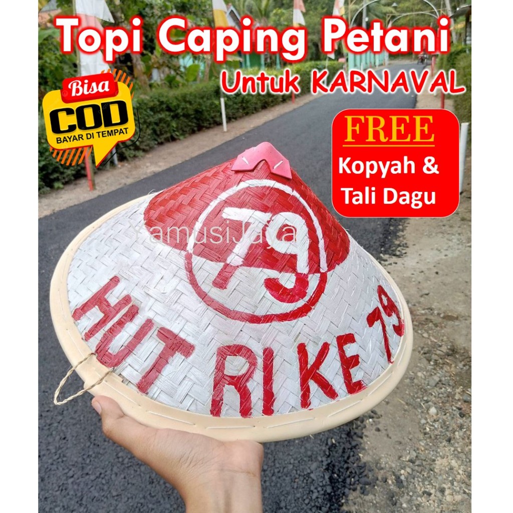 Jual Caping Petani HUT-RI - Topi Caping Karnval Hari Kemerdekaan ...