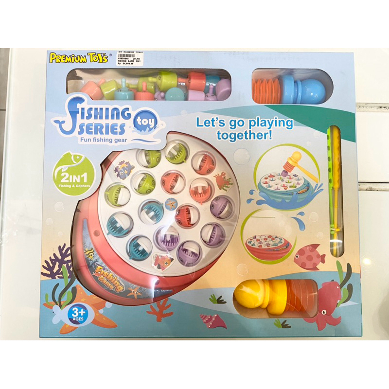 Jual Mainan Pancingan Ikan 2in1 / Fishing Game / whack a mole mainan ...