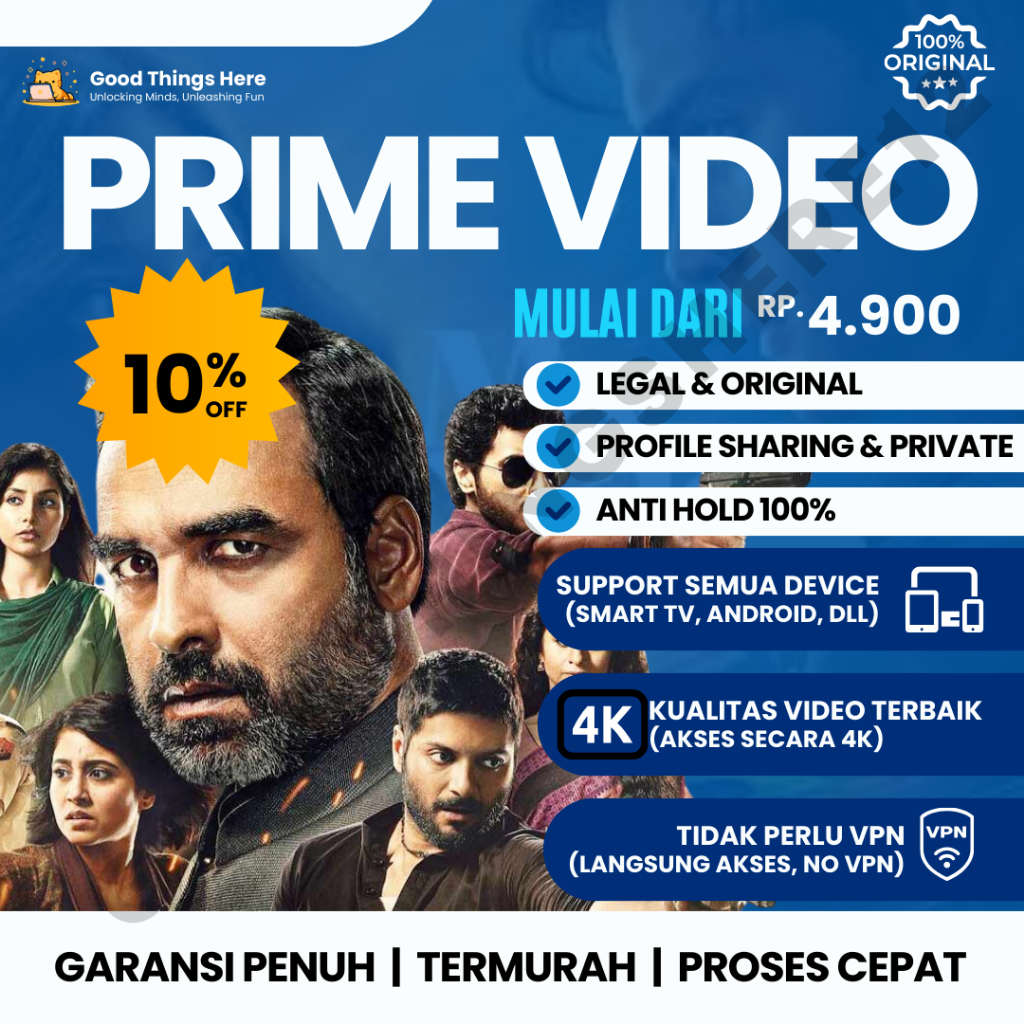 Jual [24 JAM] AMAZ0N PR1ME VIDEO | PROSES CEPAT | FULL GARANSI | TERMURAH | | Shopee Indonesia
