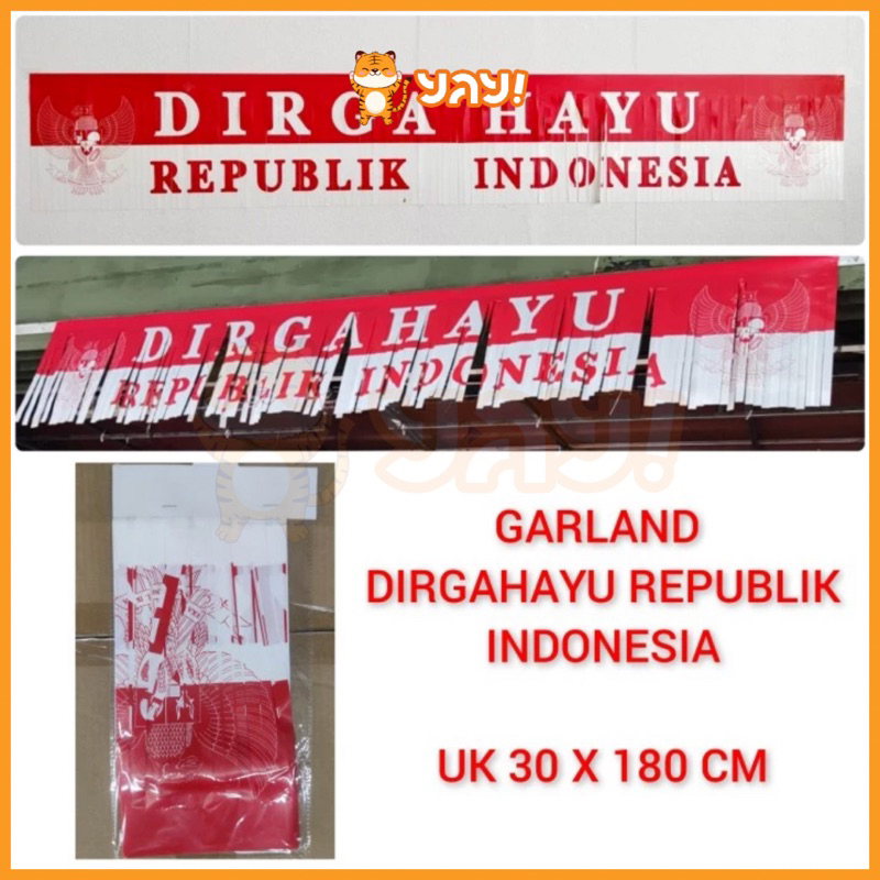 Jual YAY! BANNER PINTU DIRGAHAYU HUT RI 180x30CM | Shopee Indonesia