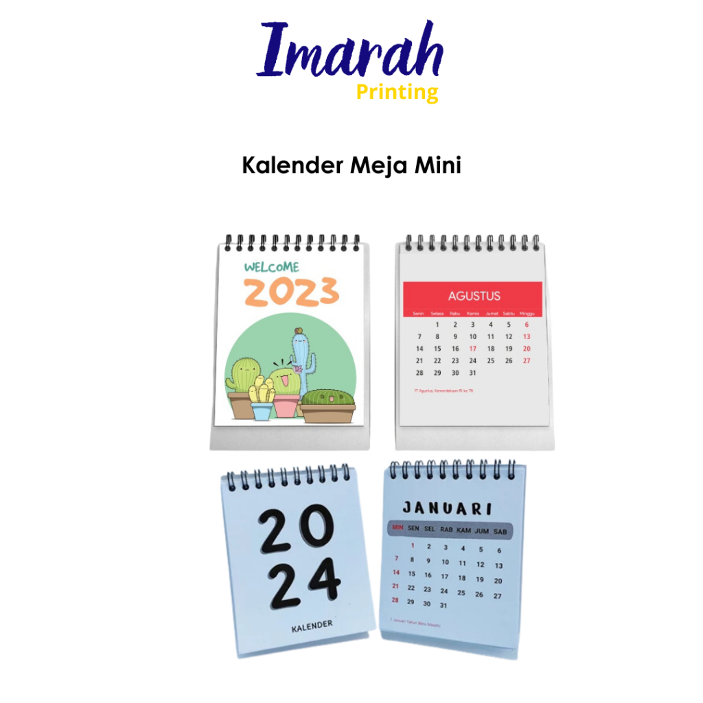 Jual IMARAH KALENDER MINI MEJA 2024/KALENDER MINI/MURAH/Kalender Meja ...