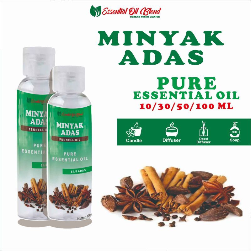Jual Minyak Atsiri Adas hasil penyulingan 10/30/50/100ml | Shopee Indonesia
