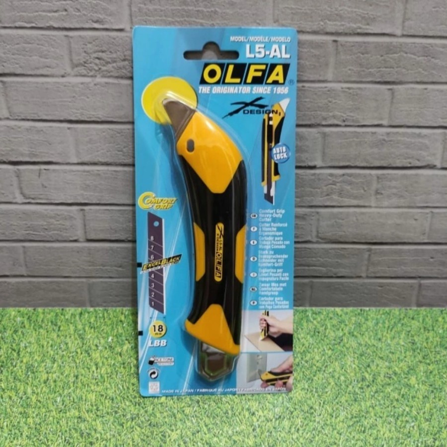 Jual OLFA L-5-AL Pisau Cutter 18mm L5-AL Snap-Off Blade Heavy Duty Knife 18 mm | Shopee Indonesia