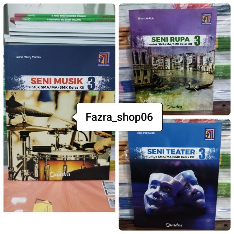 Jual NEW & ORI Buku Seni Musik Rupa Teater sma ma kelas 3 12 XII Kurikulum Merdeka Quadra ...
