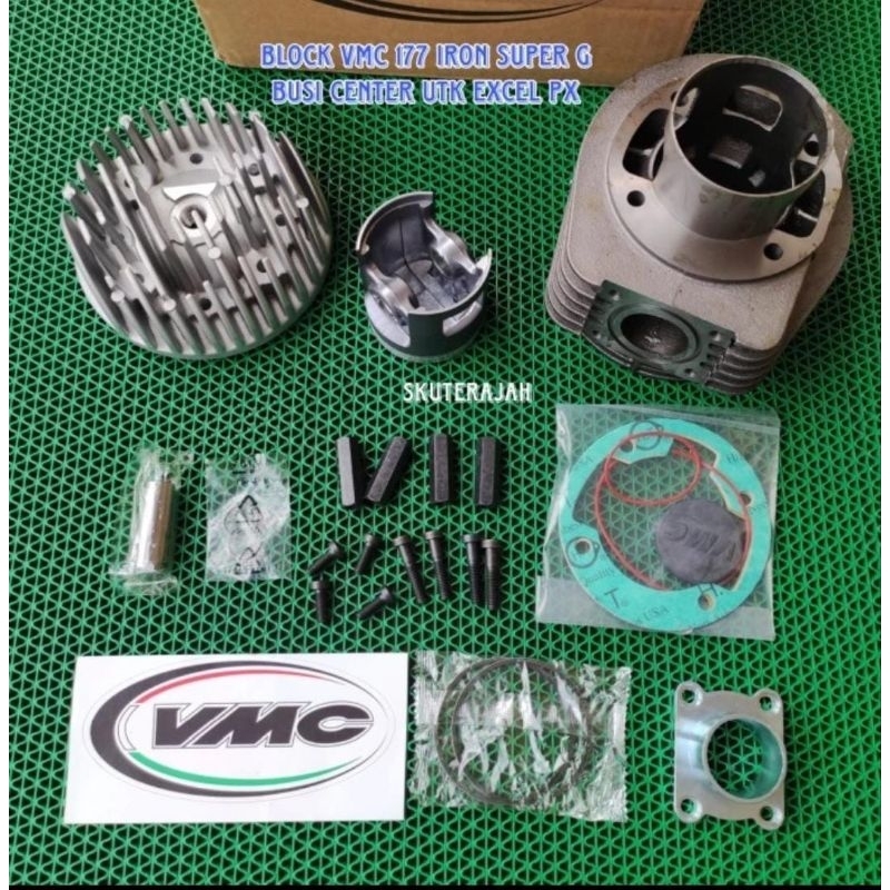 Jual Blok Set VMC 177 cc Iron Super G Travasi Busi Center Utk PX Excel ...