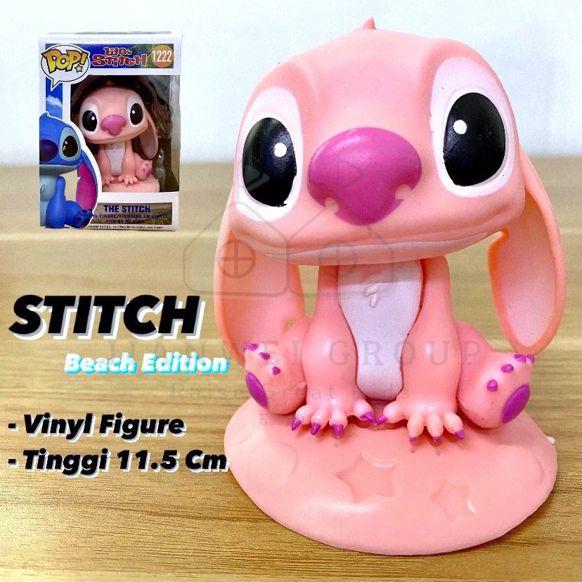 Jual ( MATERIAL VINYL ) JW Mainan Anak Figur Stitch , Hula Stitch ,The ...