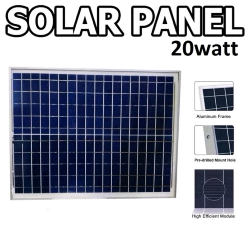 Jual Solar Panel Cell Papan Surya 20wp Poly Crystalline Mitsuyama ...