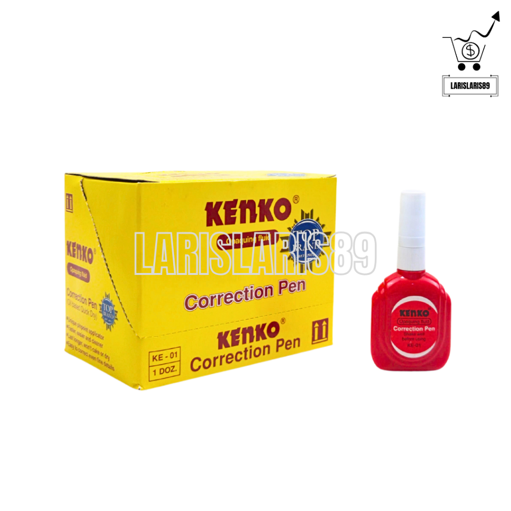 Jual Tipe X Cair Kenko KE-01 - Correction Pen Tip-X Fluid Botol Merah ...