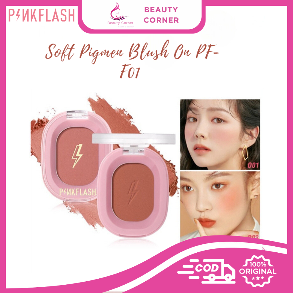 Jual PinkFlash Soft Pigmen Blush On PF-F01 | Shopee Indonesia
