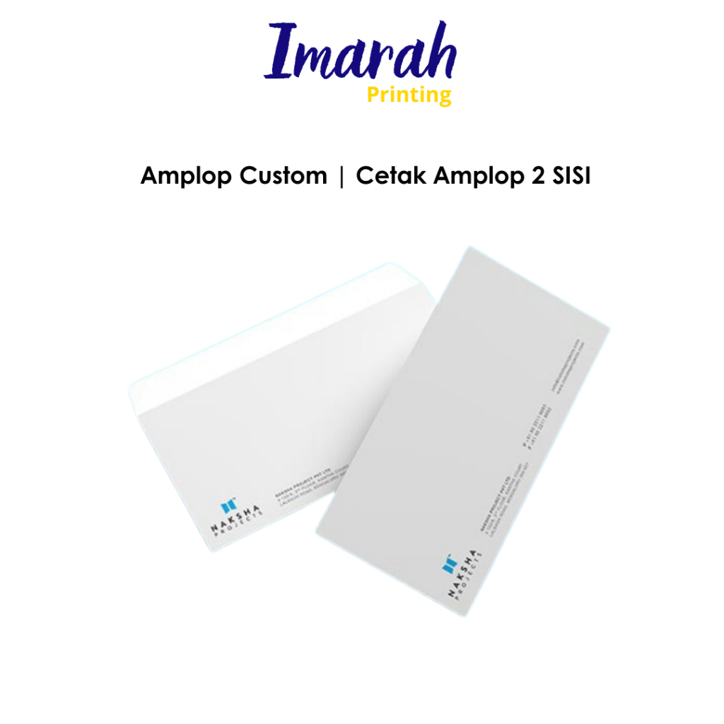 Jual IMARAH - Print /Cetak Amplop /Amplop Kop Surat/Amplop Coklat/1Box 100pcs/(2 sisi) | Shopee ...