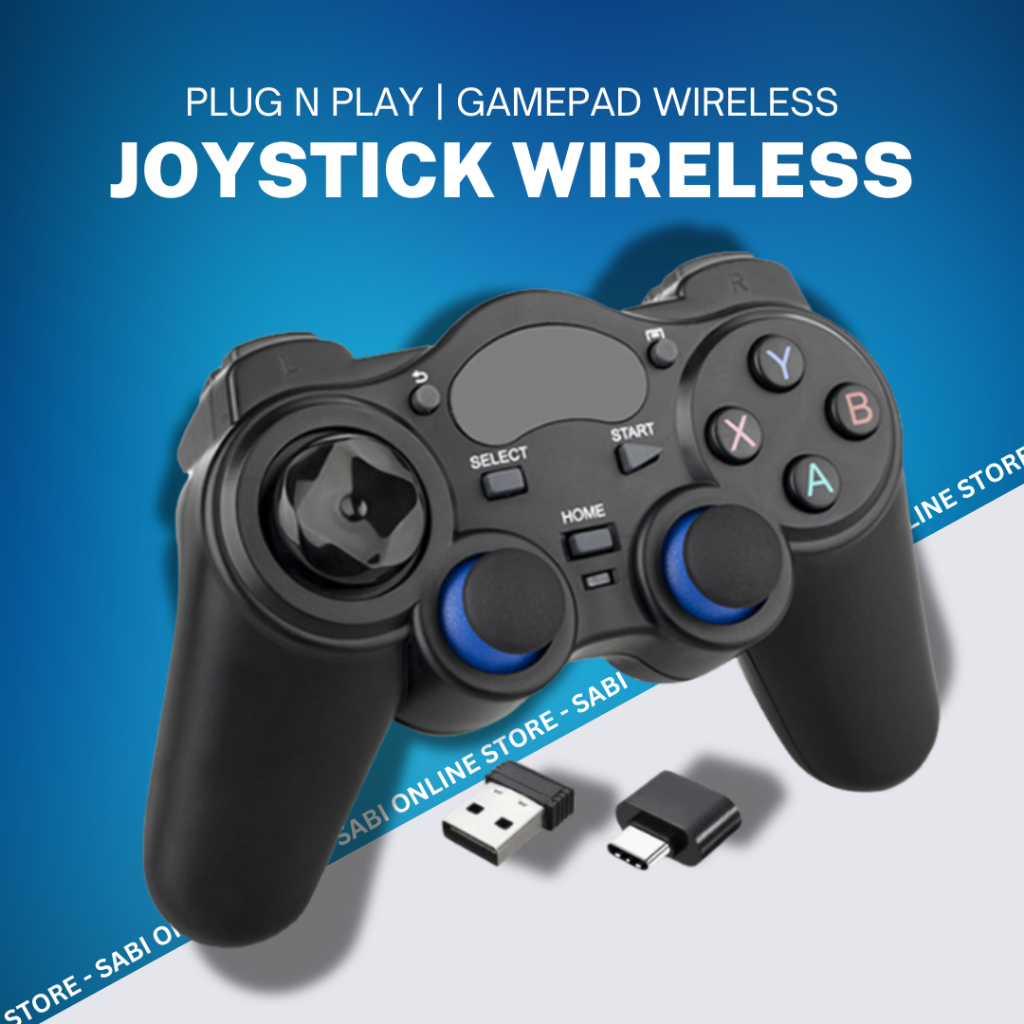 Jual GAMEPAD STICK WIRELESS JOYSTICK PC STIK PS LAPTOP KOMPUTER ...