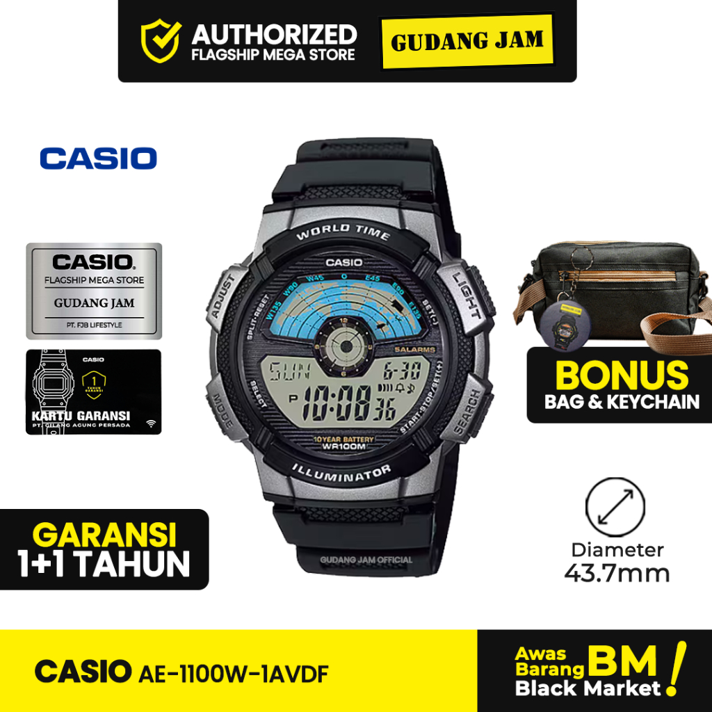 Jual Jam Tangan Casio AE-1100W-1AVDF AE-1100W AE-1100 AE1100W AE 1100W ...