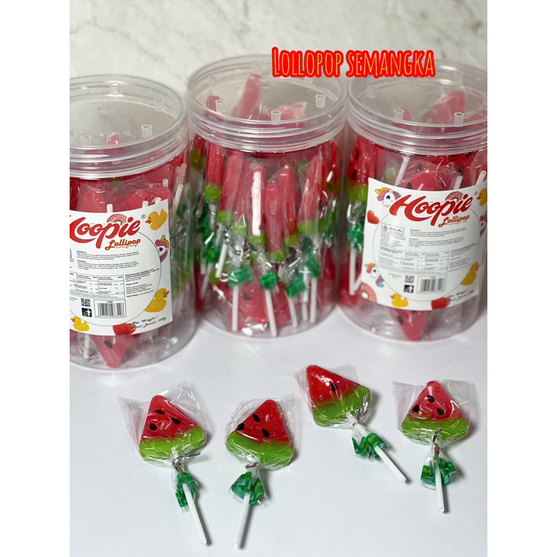 Jual Hoopie Lollipop Karakter Semangka (Toples) | Shopee Indonesia