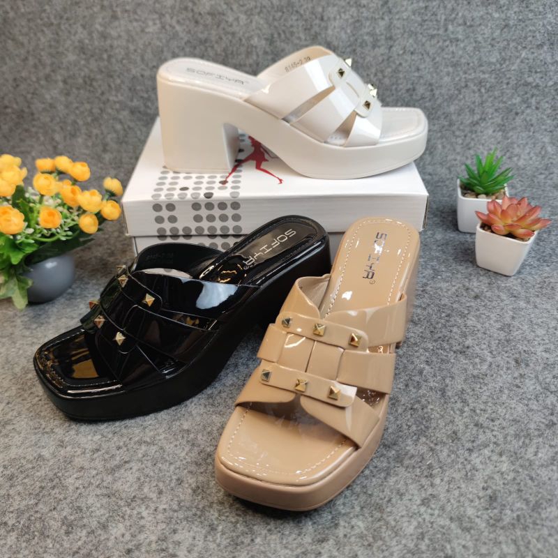 Jual [BISA COD] SOFIYA ORI 8145 2 SANDAL WANITA IMPORT / SENDAL HEELS 8 ...