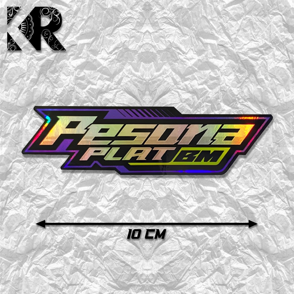 Jual Stiker PESONA PLAT BM HOLOGRAM | sticker motor | sticker variasi ...