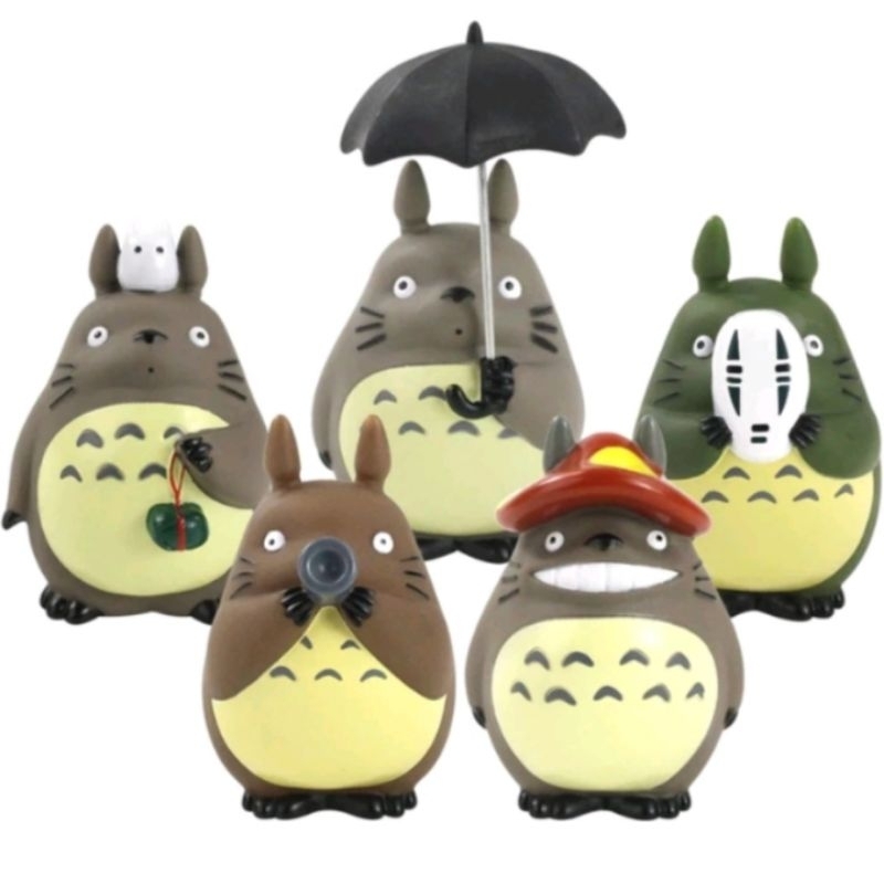 Jual Figure TOTORO My Neighbor Totoro Set isi 5 Pajangan Topper ...