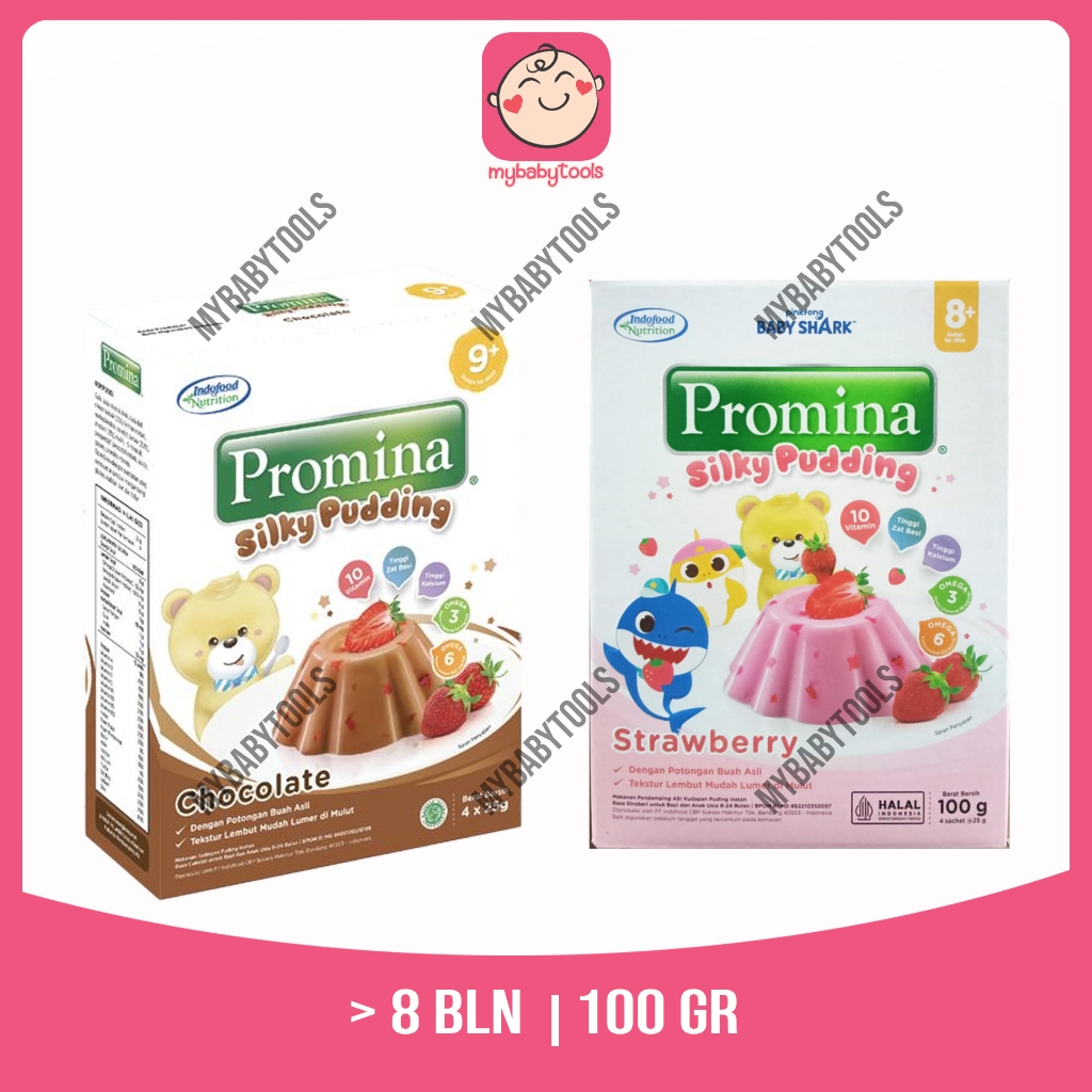 Jual PROMINA SILKY PUDDING STRAWBERRY COKELAT BOX 100GR SILKY PUDING 9 ...