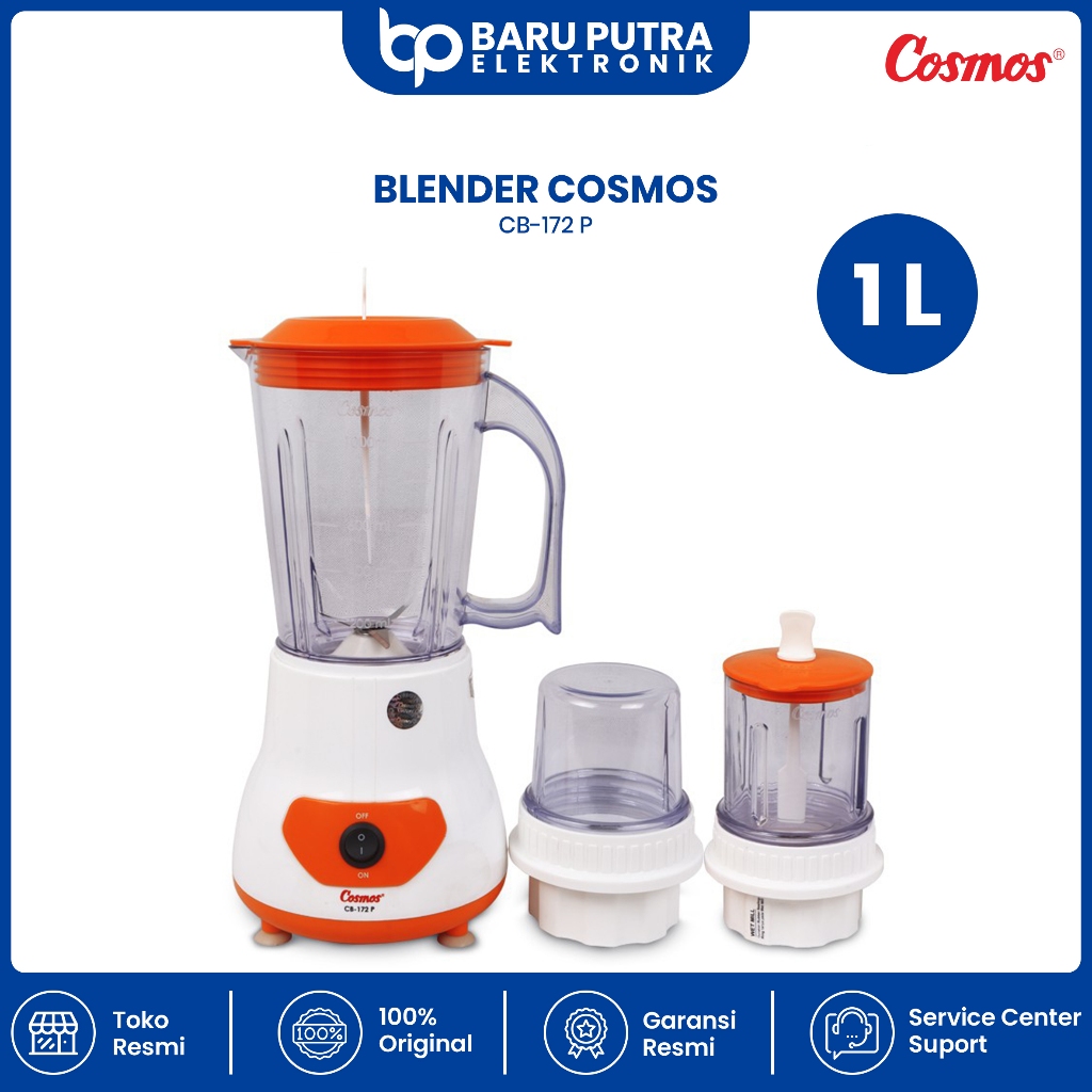 Jual COSMOS CB-172 P BLENDER 1 LITER 3 IN 1 | Shopee Indonesia