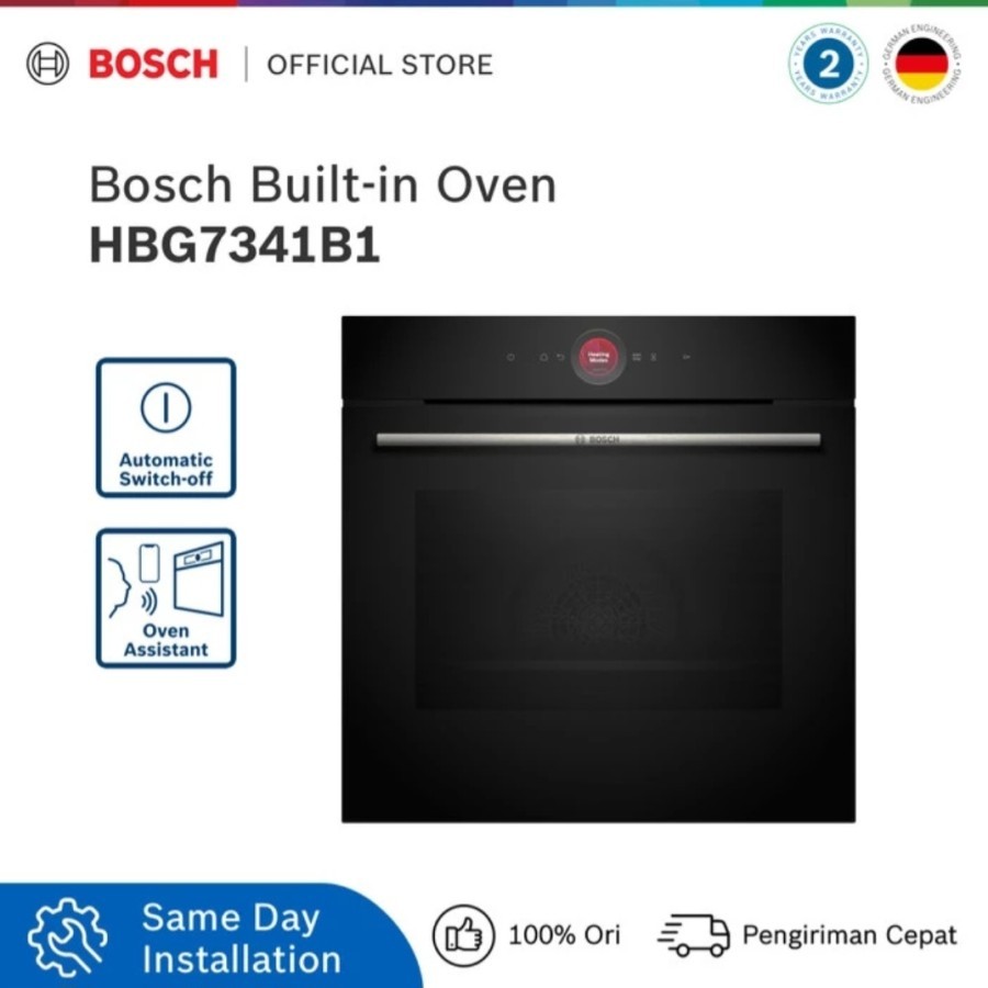 Jual Bosch HBG7341B1 / HBG 7341 B1 Oven Taman / Built-in Oven 60×60cm ...